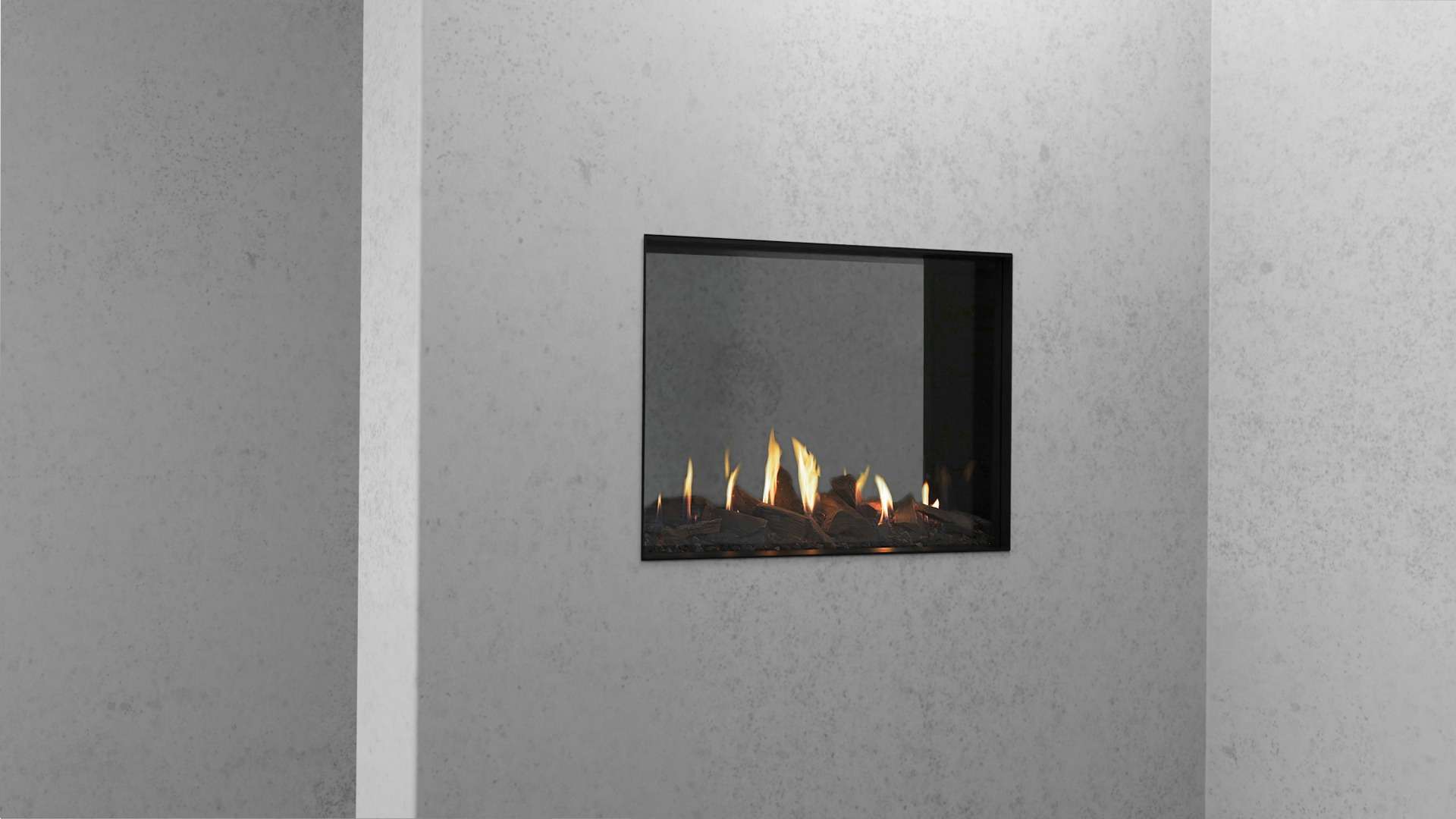 Indoor Double-sided Gas Fireplaces | Stoke Fireplace Studio
